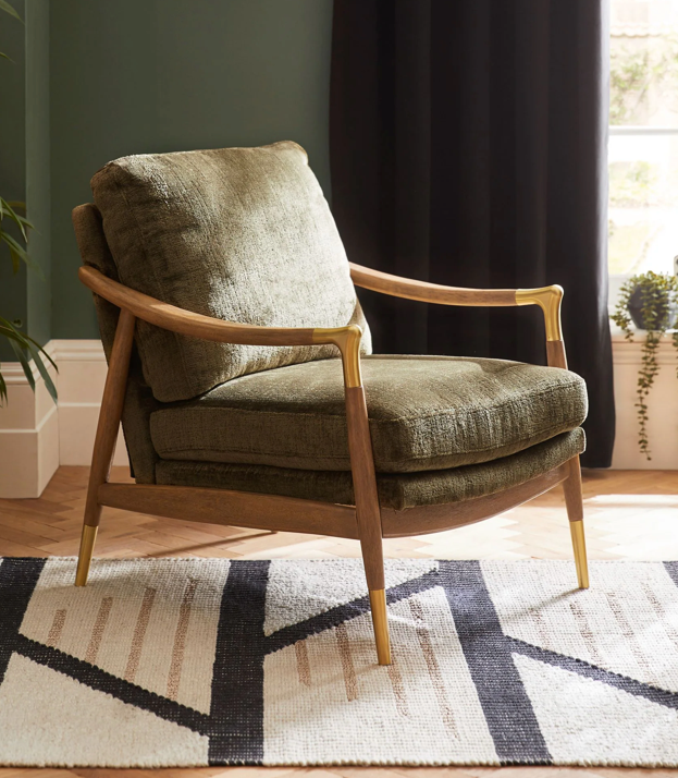 Flinton Wood Accent Chair – Bradshaw Direct